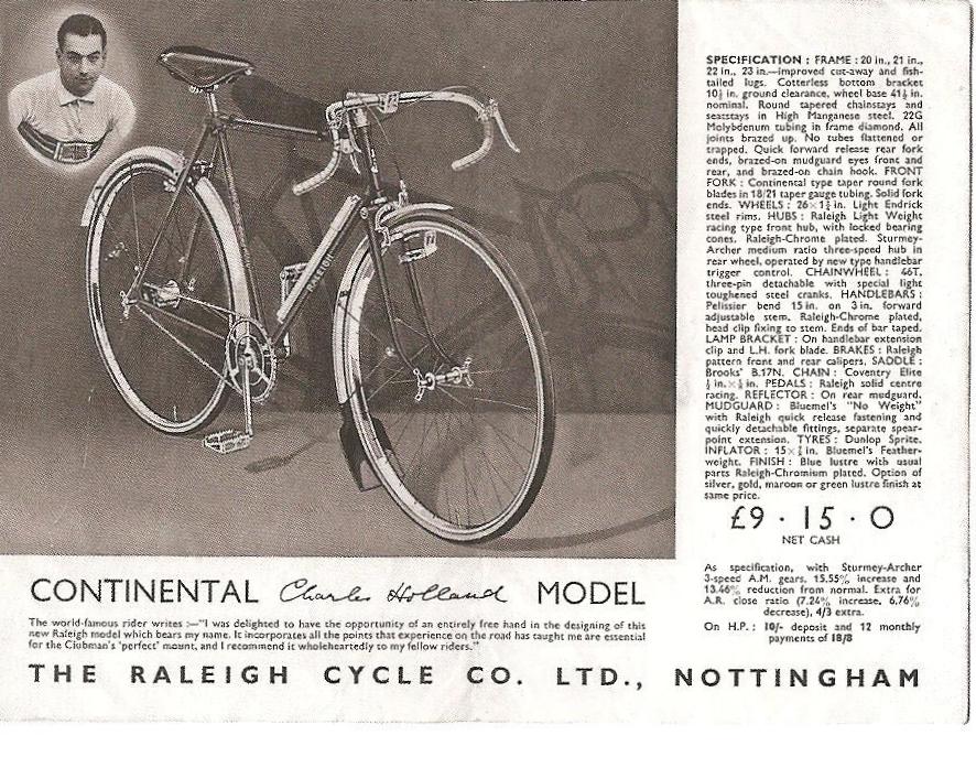 ON THE DROPS: Raleigh Record Ace (RRA) 1947-1954