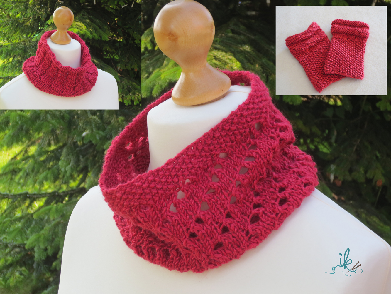 Loop 2er Set und Handstulpen stricken - Strickanleitung