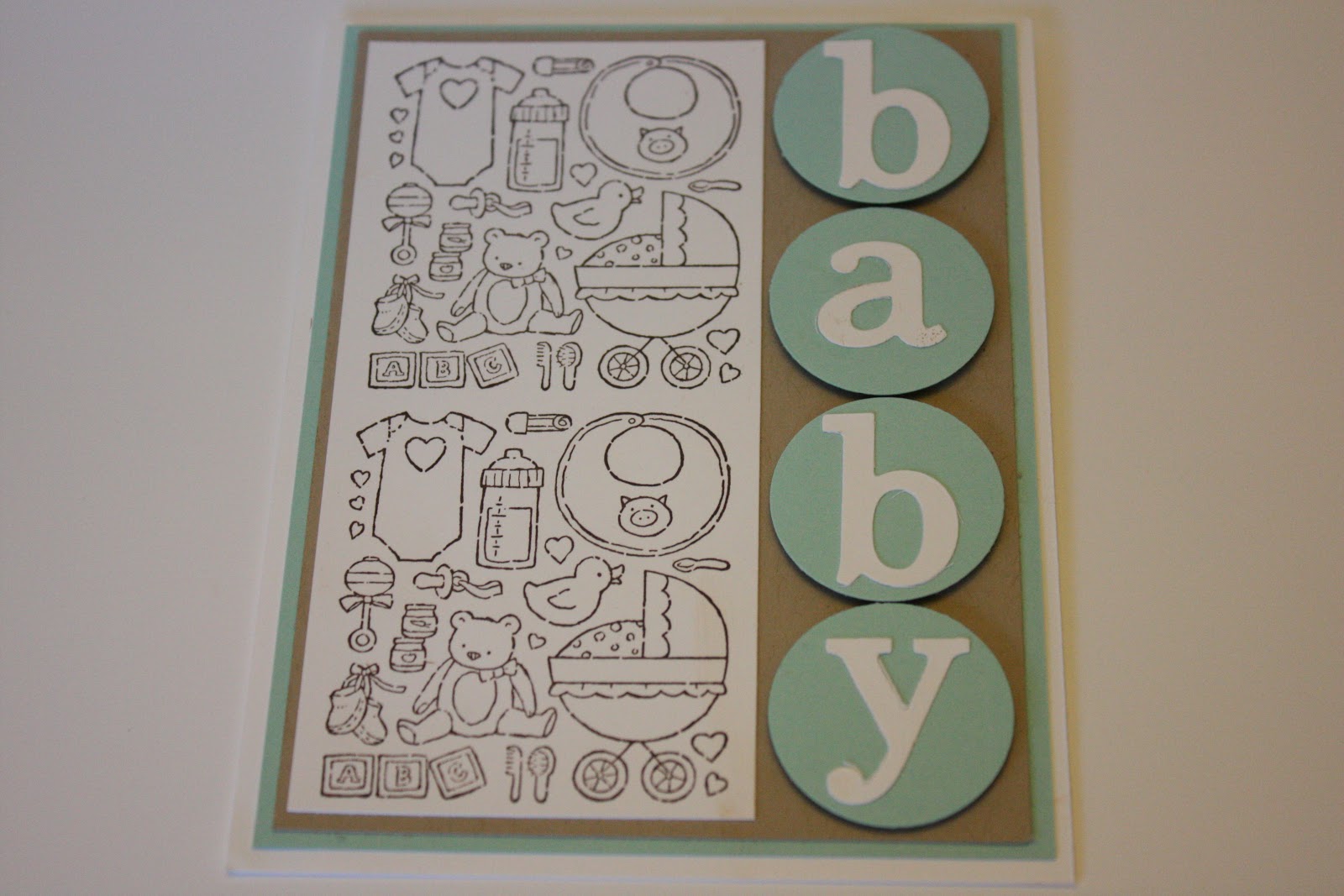 The Pursuit of Stampin'ess: Packed for baby card by Stampin Up and me