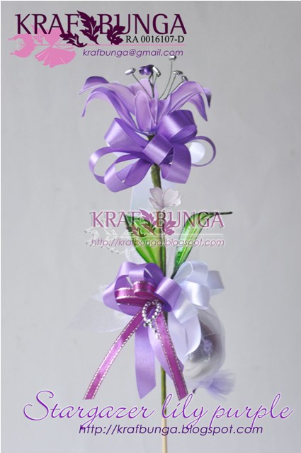 krafbunga: Elegan stargazer lily purple
