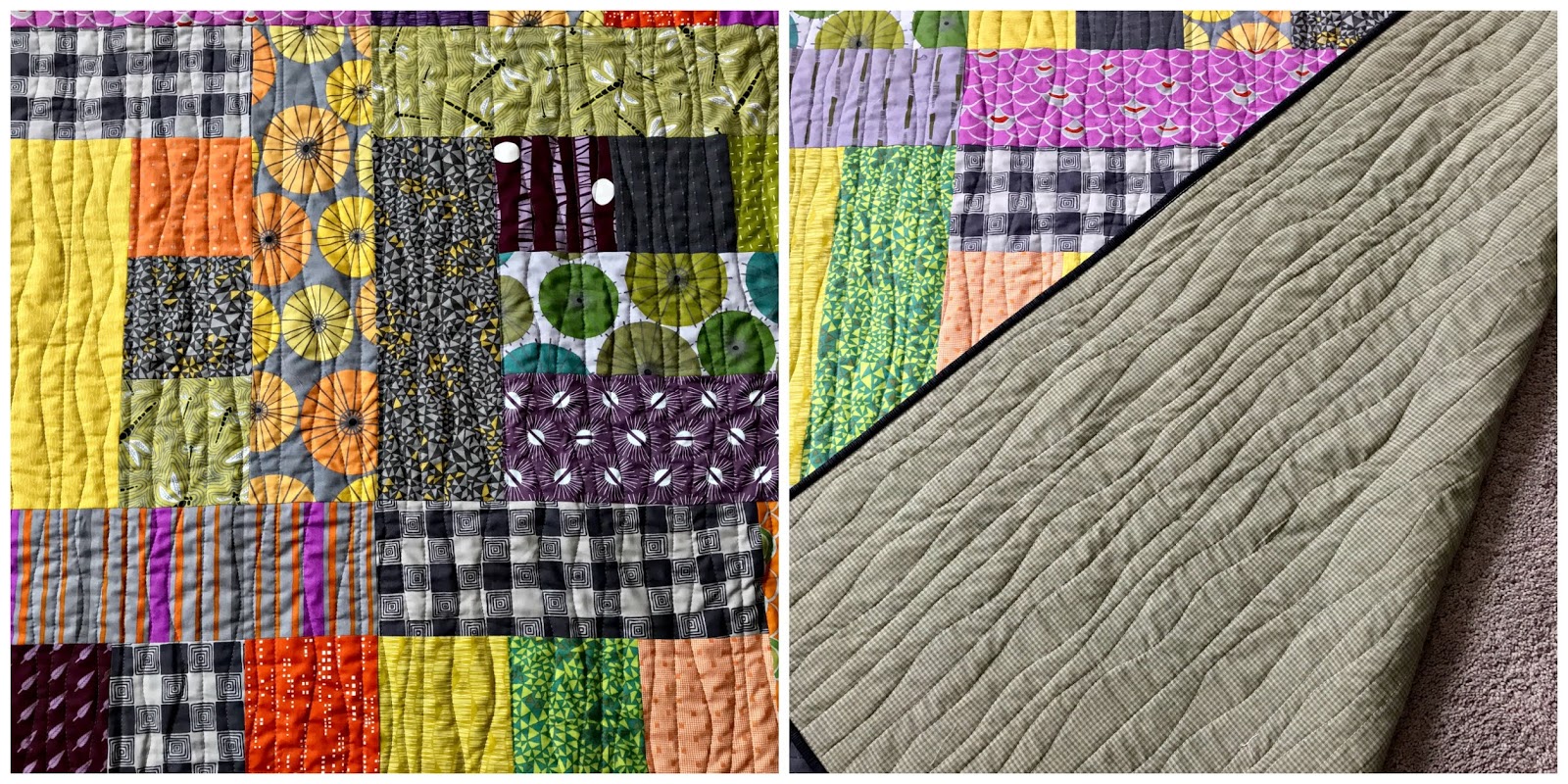 something rosemade: The Kiwi and Mango Tango Bundle Buster Quilt