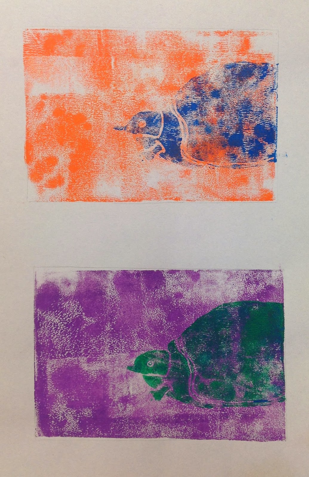 Miss Arty Pants: Complimentary Color Printmaking