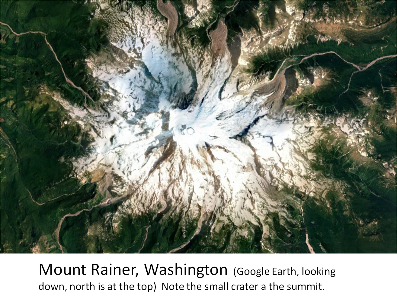 Geo Gold Emmons: The Cascade Volcanoes as seen in Satellite Images