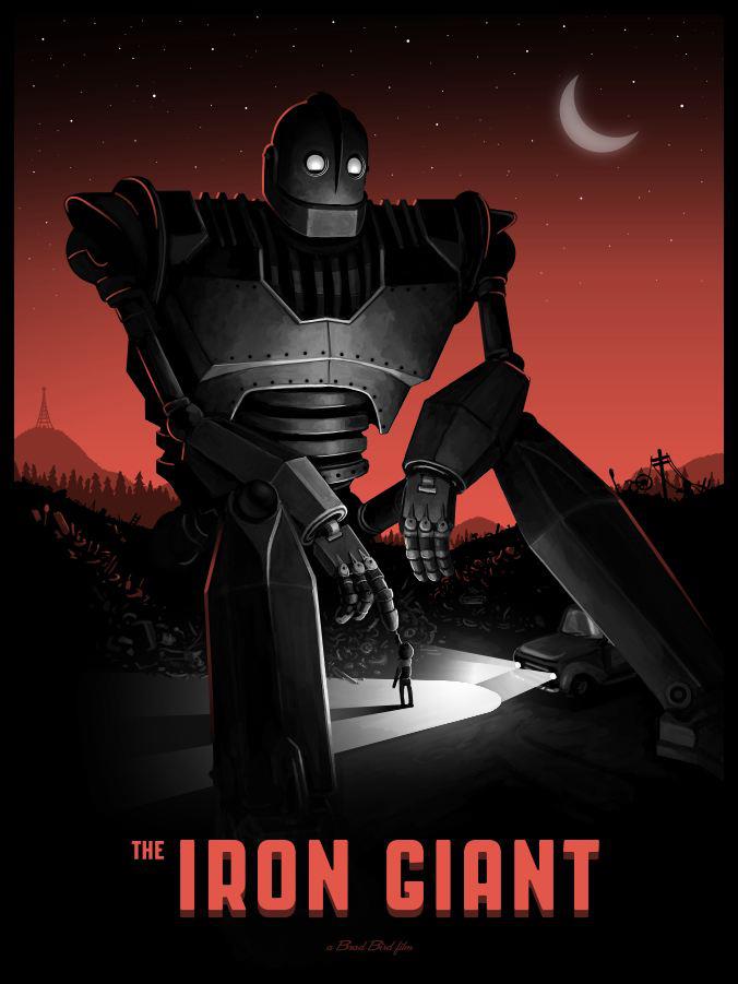The Geeky Nerfherder: Movie Poster Art: The Iron Giant (1999)
