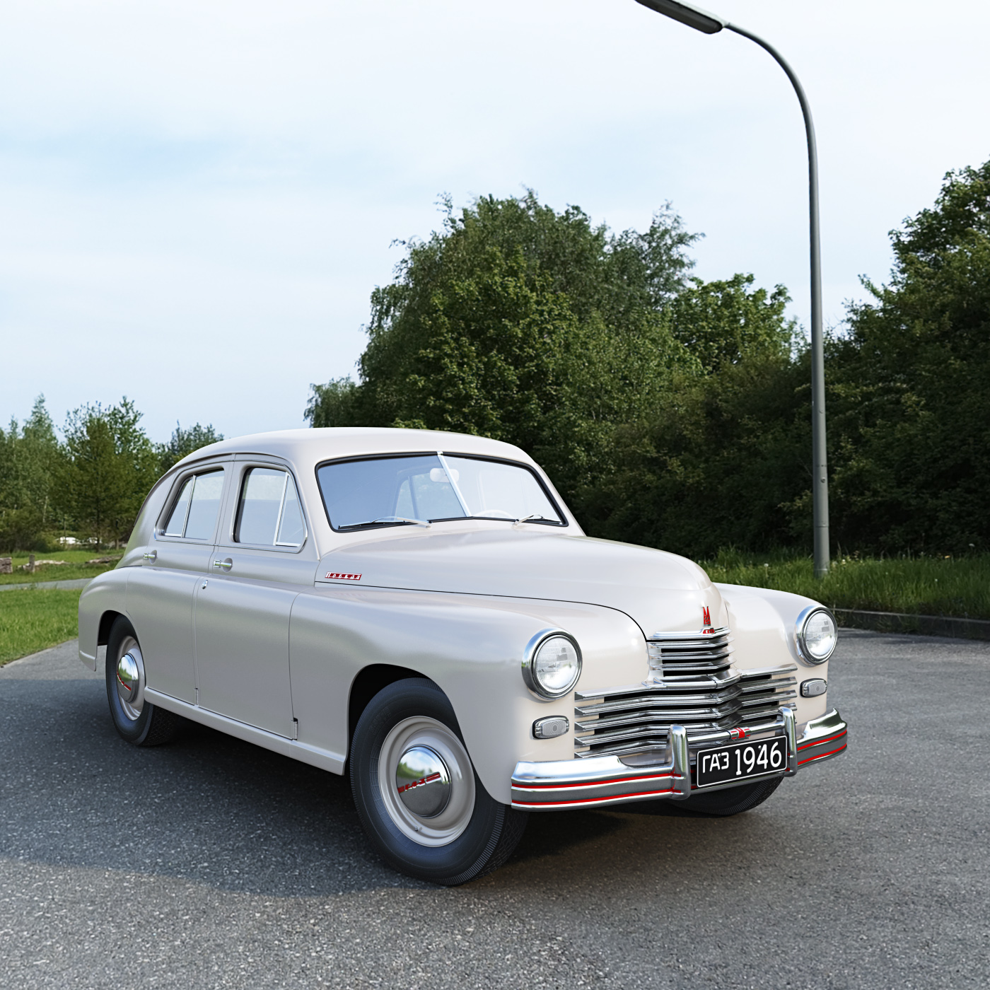 design & visualisation: GAZ-M20 Pobeda. 1946