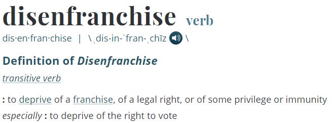 What Happens When You Disenfranchise Tens Of Millions Of People ...