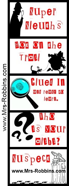 Mrs. Robbins' 2nd Grade: Mystery Behavior Chart, Detective Behavior ...