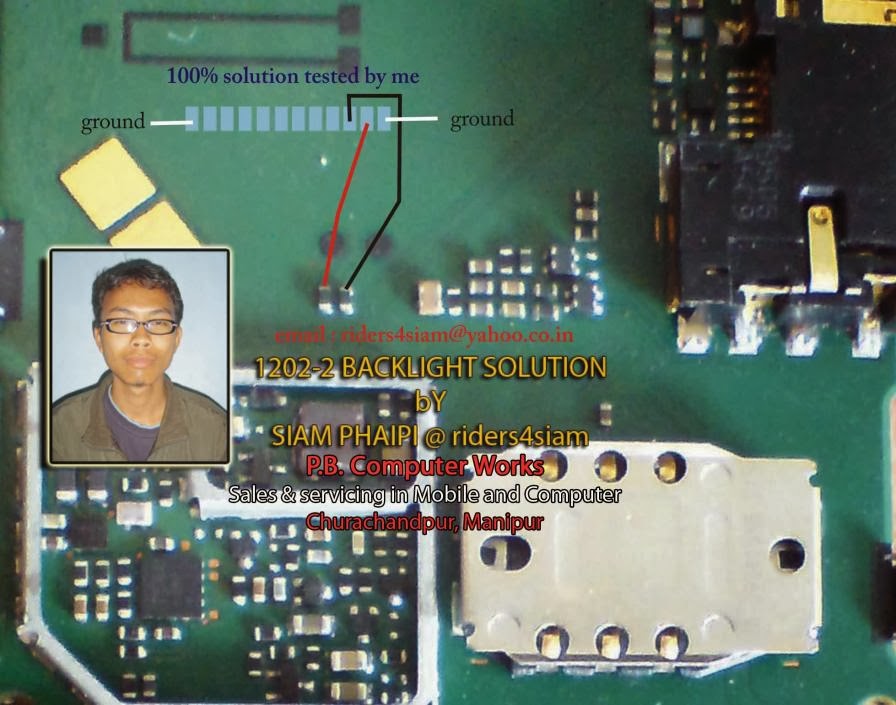 Nokia 1203 1202 lcd light solotion ways | Mobile Guide Line