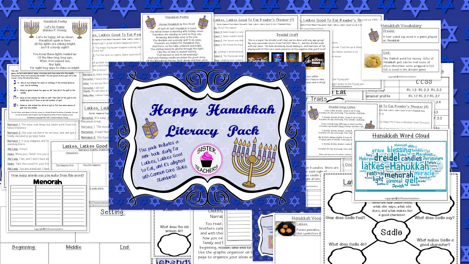 *Sister Teachers*: Hanukkah Literacy Pack, a Freebie, and our 250 ...