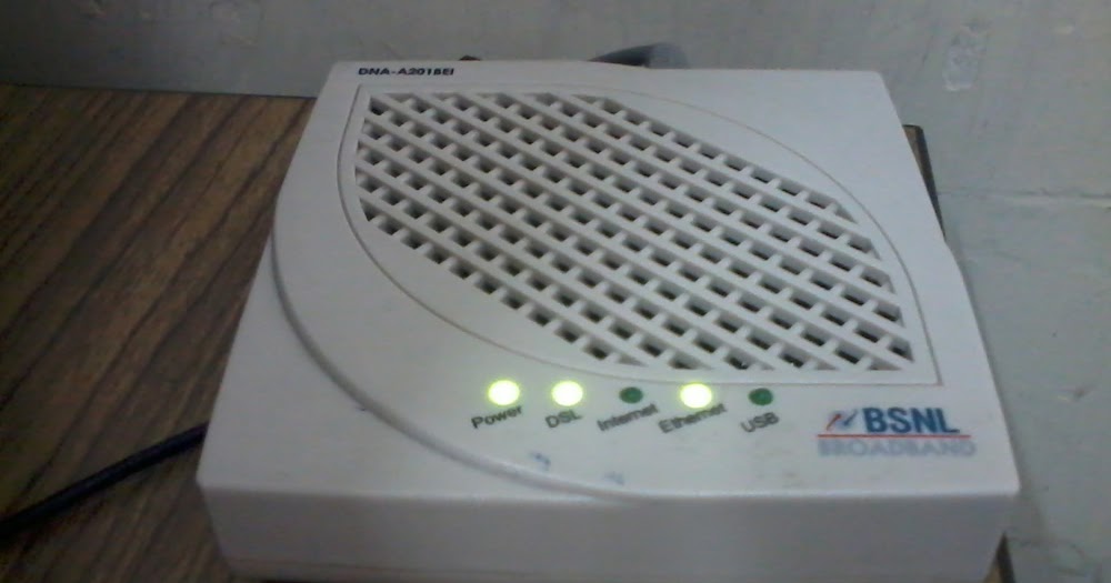 Modem Configuration - BSNL Broadband Solutions