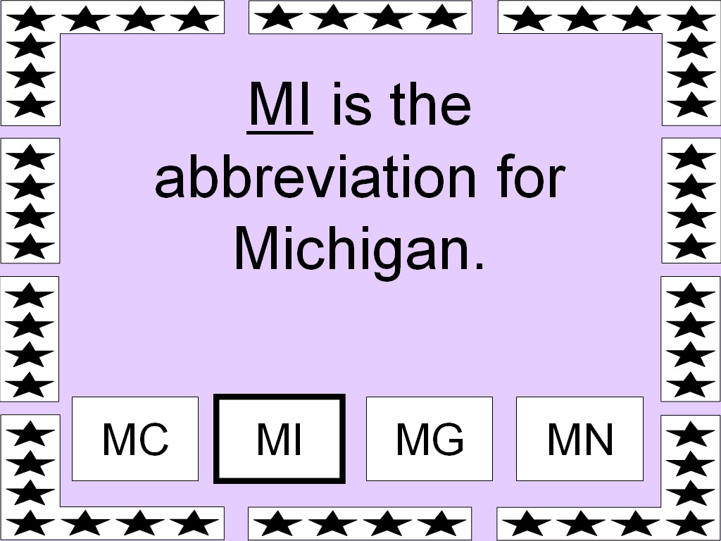 Student Survive 2 Thrive: American State Abbreviations - Part 3 of 5