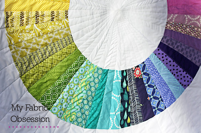 My Fabric Obsession: Color Wheel Quilt finish