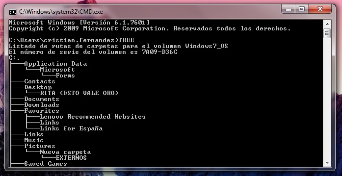 Comandos internos de windows: Comandos Externos