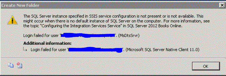 SQL Server: Login failed for user xxxxxxxxx. (MsDtsSrvr)