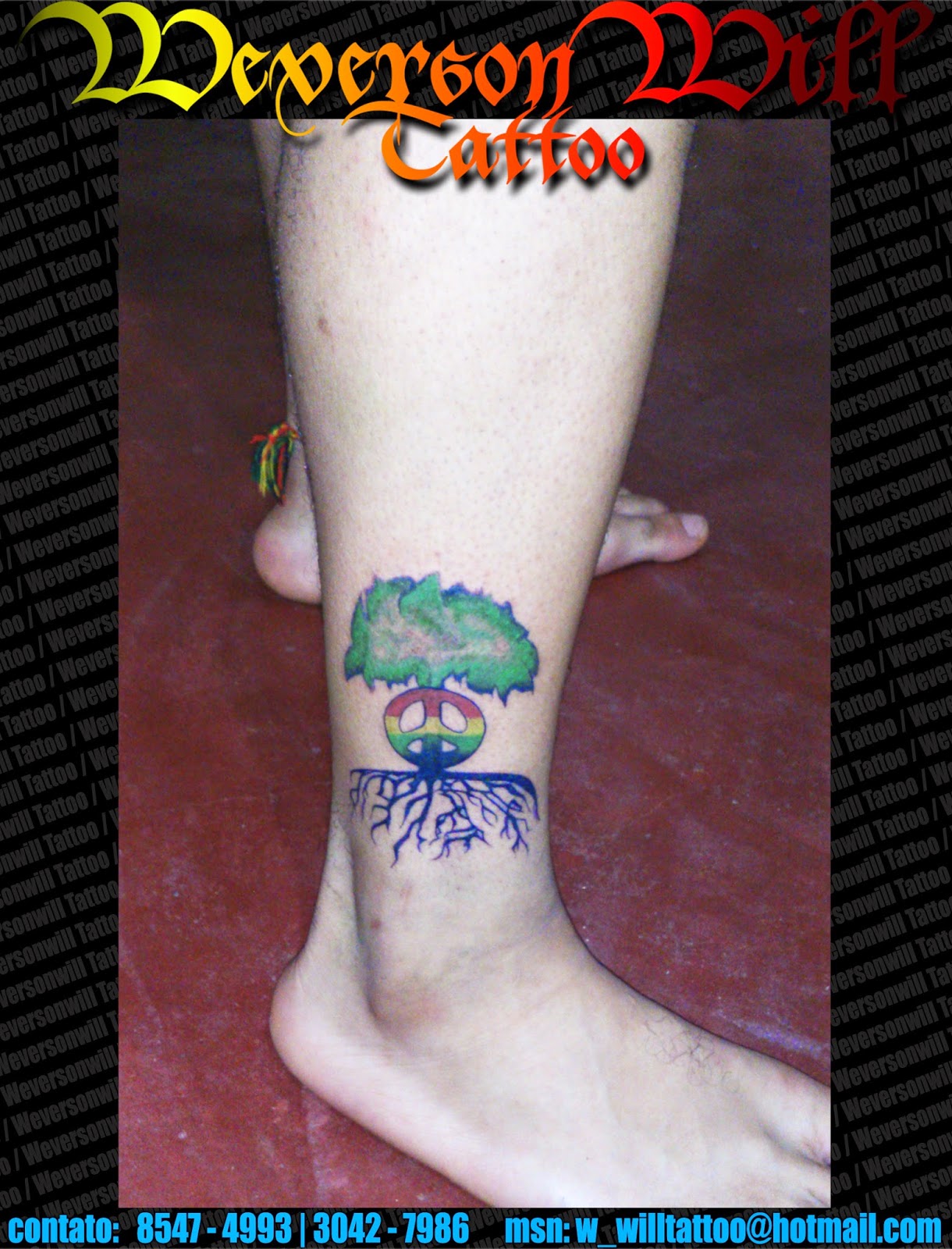 WeversonWill Tattoo: Tattoo Árvore Regae