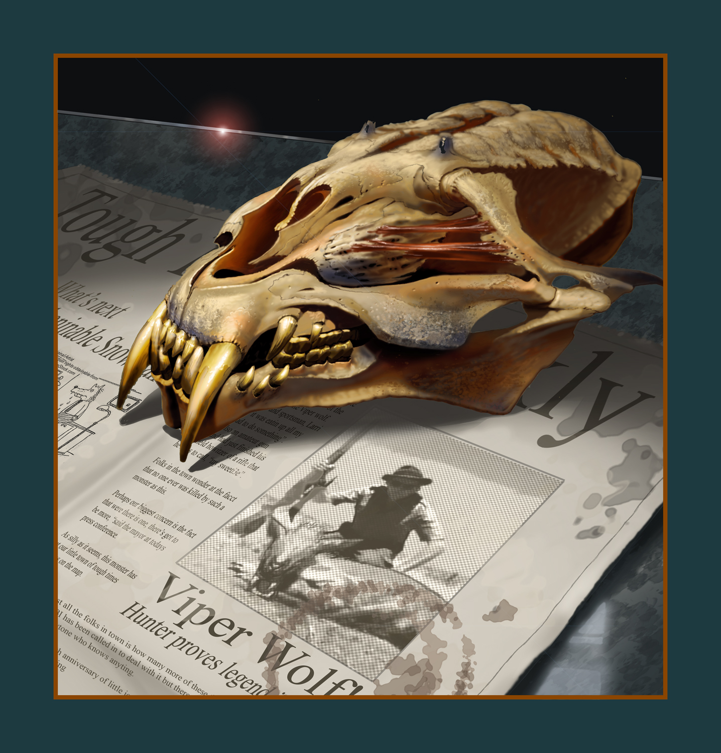 Mowrer Art Steampunk Frankenstein and more: Viper Wolf before steampunking