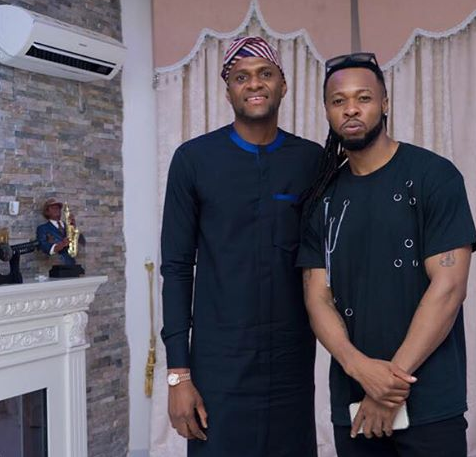 Chima Anyaso and wife host Flavour and his crew in his hometown (Photos)