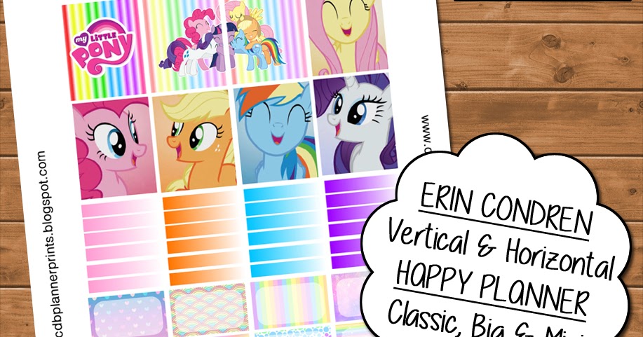 CDB Planner Prints: My Little Pony
