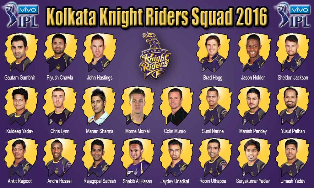Kolkata Knight Riders Squad | IPLCricket