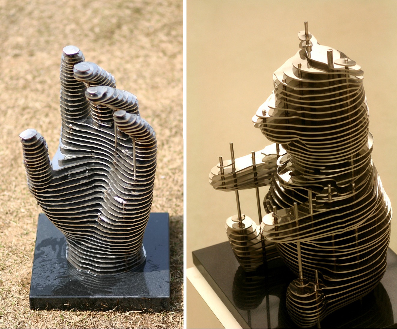 Simply Creative: Sliced Metal Sculptures by Park Chan Girl