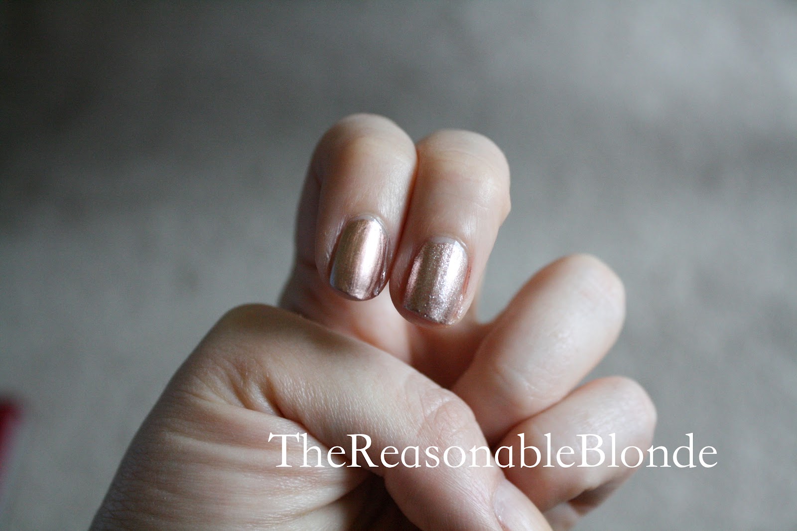 The Reasonable Blog: Rose Gold Nails: Essie Penny Talk vs. Orly Rage