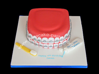 Pat-a-Cake Parties: Teeth with Braces Cake