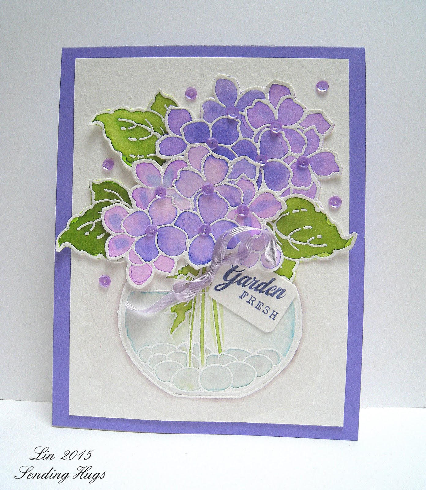 Sending Hugs: Sweet Violets