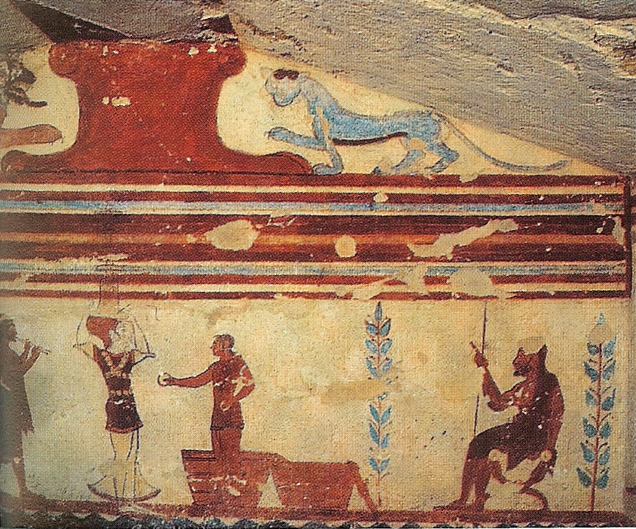 La Historia en Imágenes: FRESCOS FUNERARIOS ETRUSCOS DE TARQUINIA