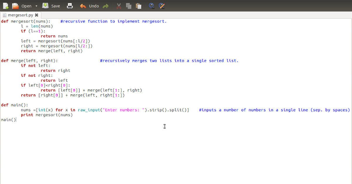 Python Palace: Merge Sort implementation in python Python Palace: Merge Sort implementation in python