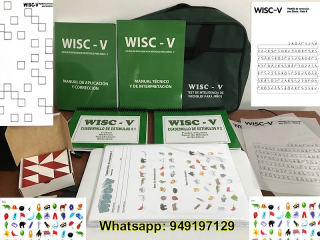 Test psicológicos para niños adolescentes y adultos wisc-5 wais-4 y wppsi-4