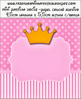 Princess Crown: Free Printable Candy Bar Labels. - Oh My Fiesta! in english