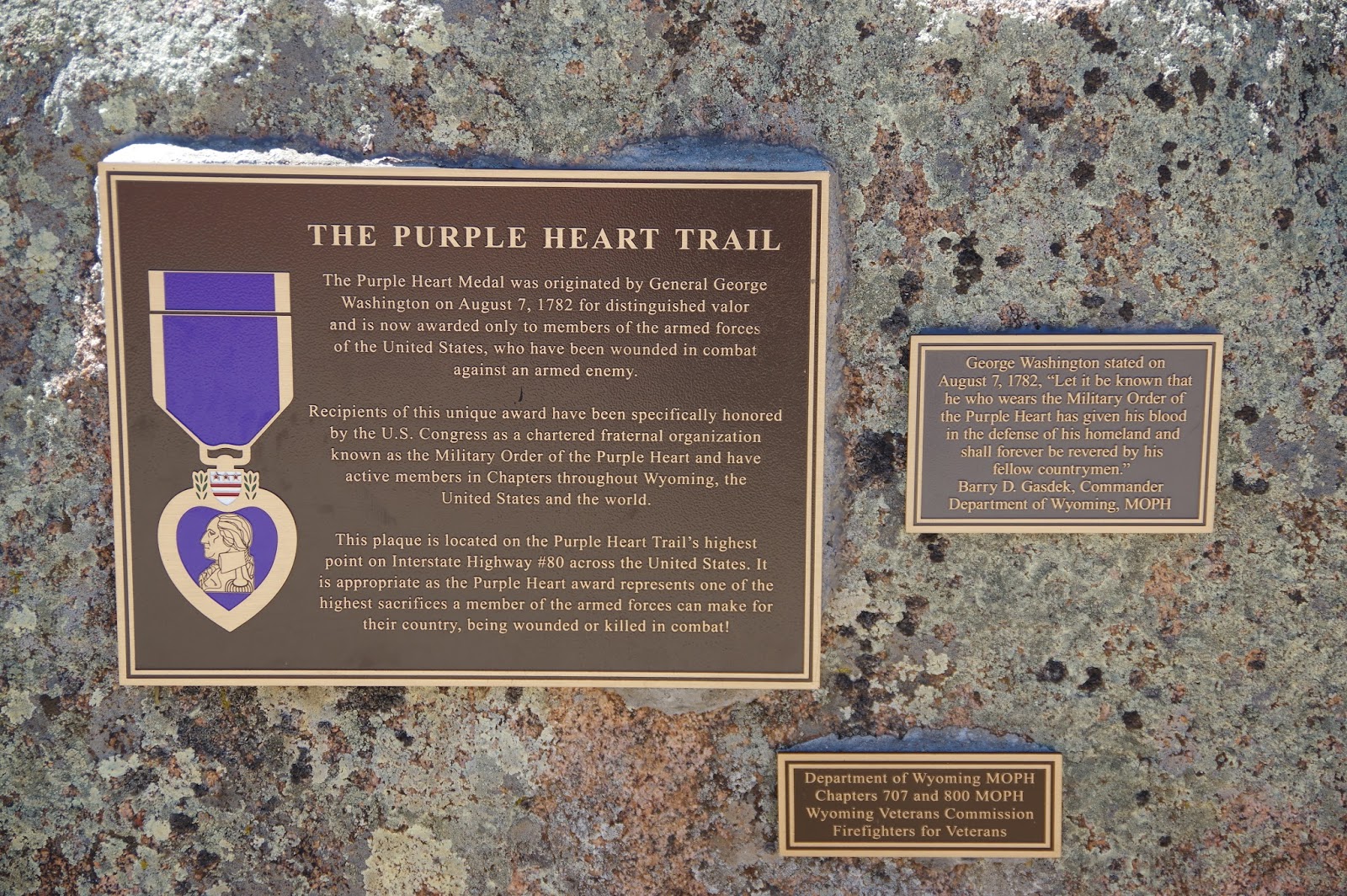 Some Gave All: Purple Heart Trail Memorial, Interstate 80, Albany ...