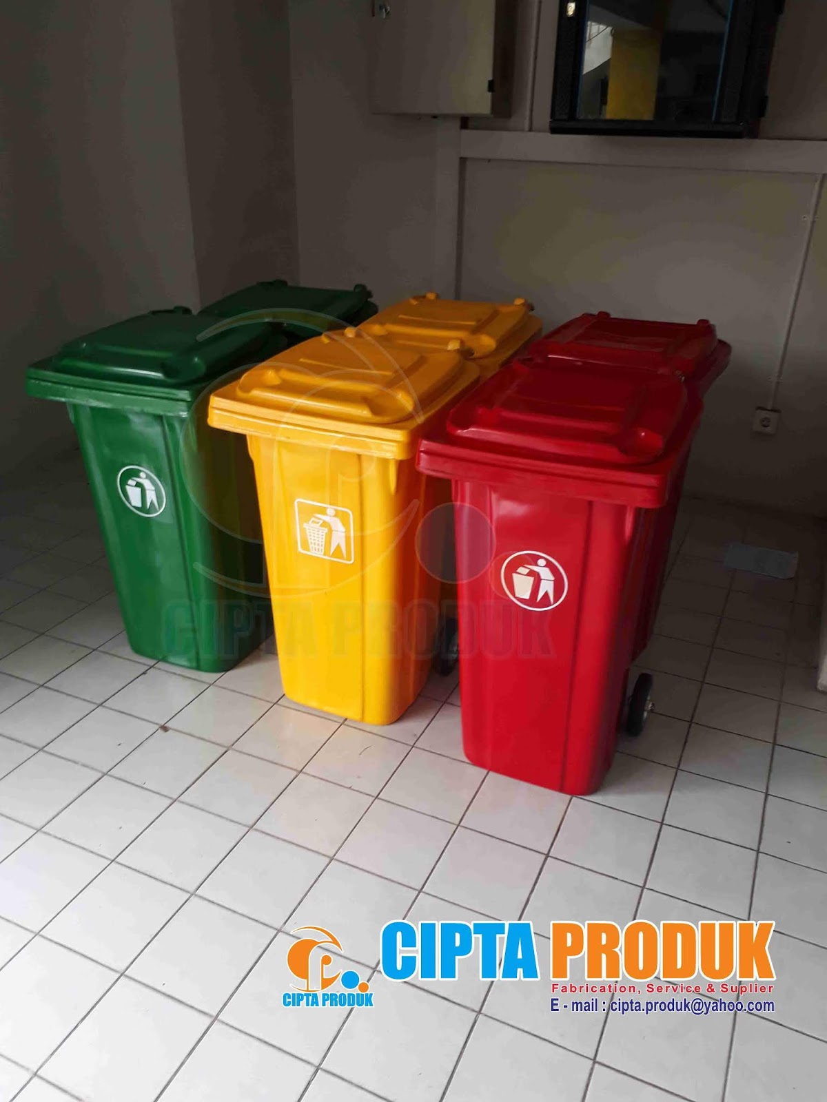 Tempat sampah model sulo roda 120 liter