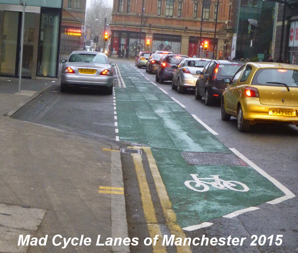 Mad Cycle Lanes of Manchester: Great Bridgewater Street Cycle Lanes