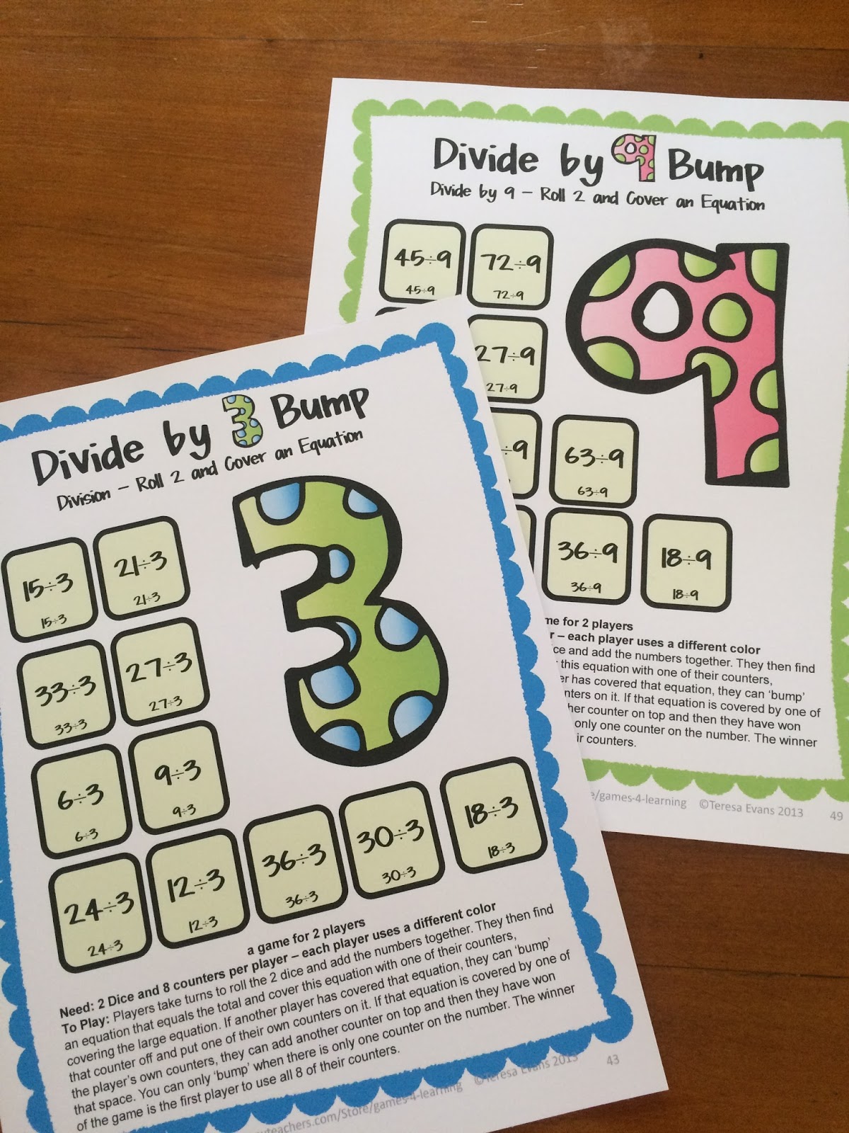 Fun Games 4 Learning: Bump! Bump! Bump! Bump Math Games