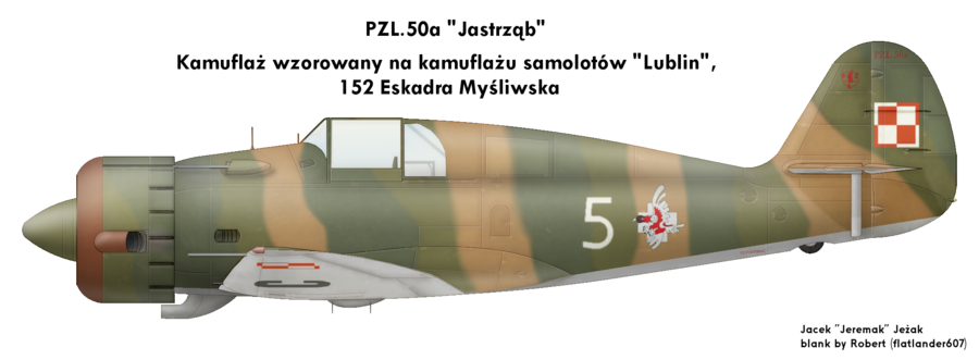 Airplanes in the skies + FAF history: P50A Jastrząb