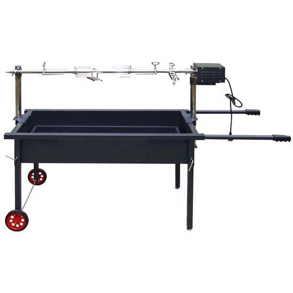 Survive the Elements: Cyprus Grill Charcoal Rotisserie Quadrate BBQ Spit