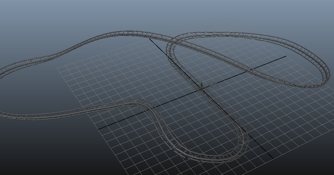 Animated Roller Coaster: Progress in Maya