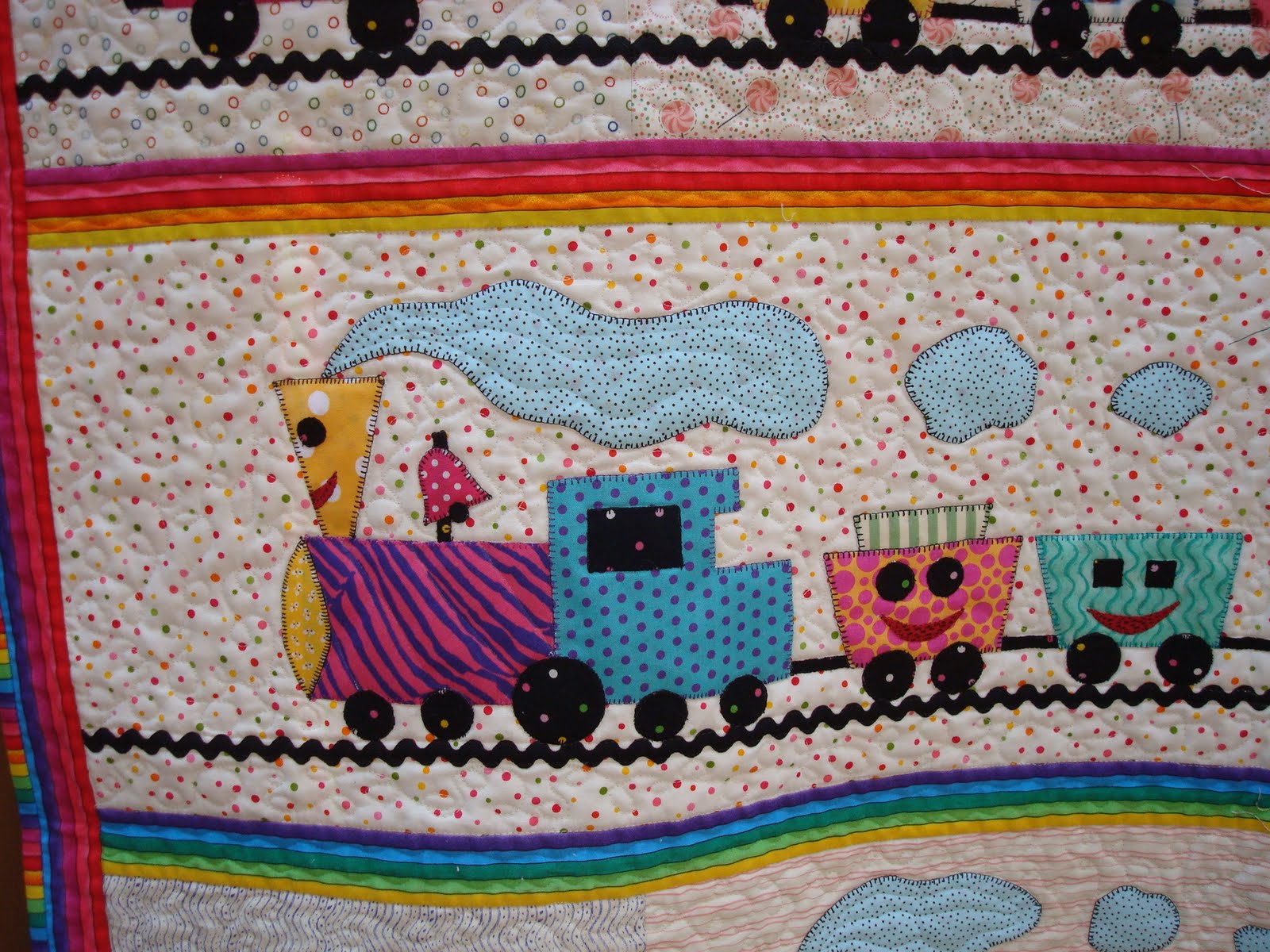 Just Quilts: Choo Choo Train Quilt