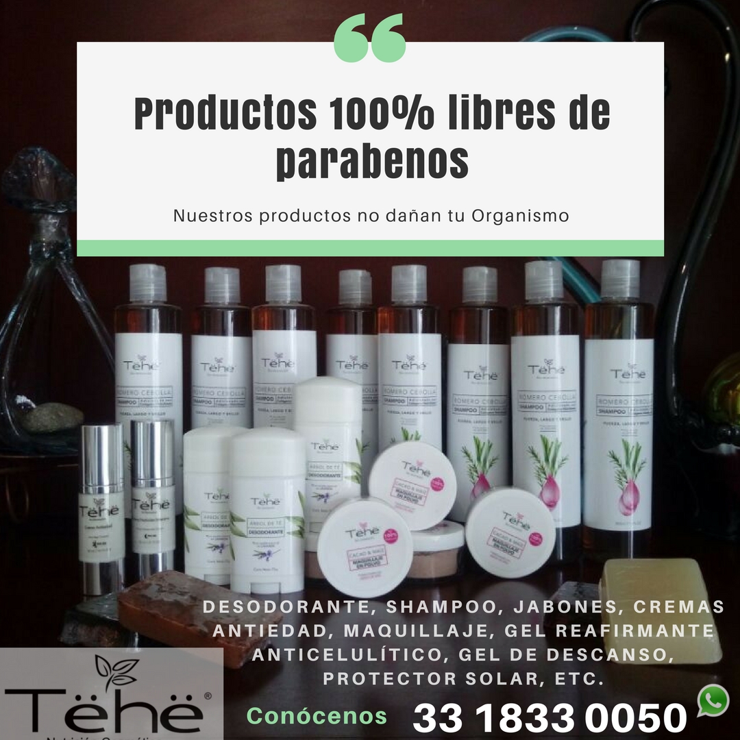 COSMÉTICA LIBRE DE PARABENOS
