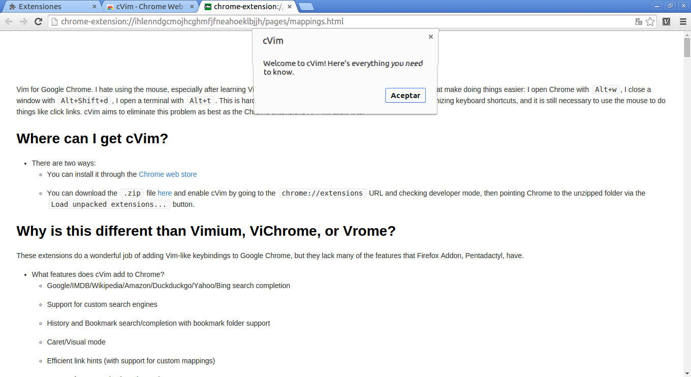 ¡VIM en tu navegador!