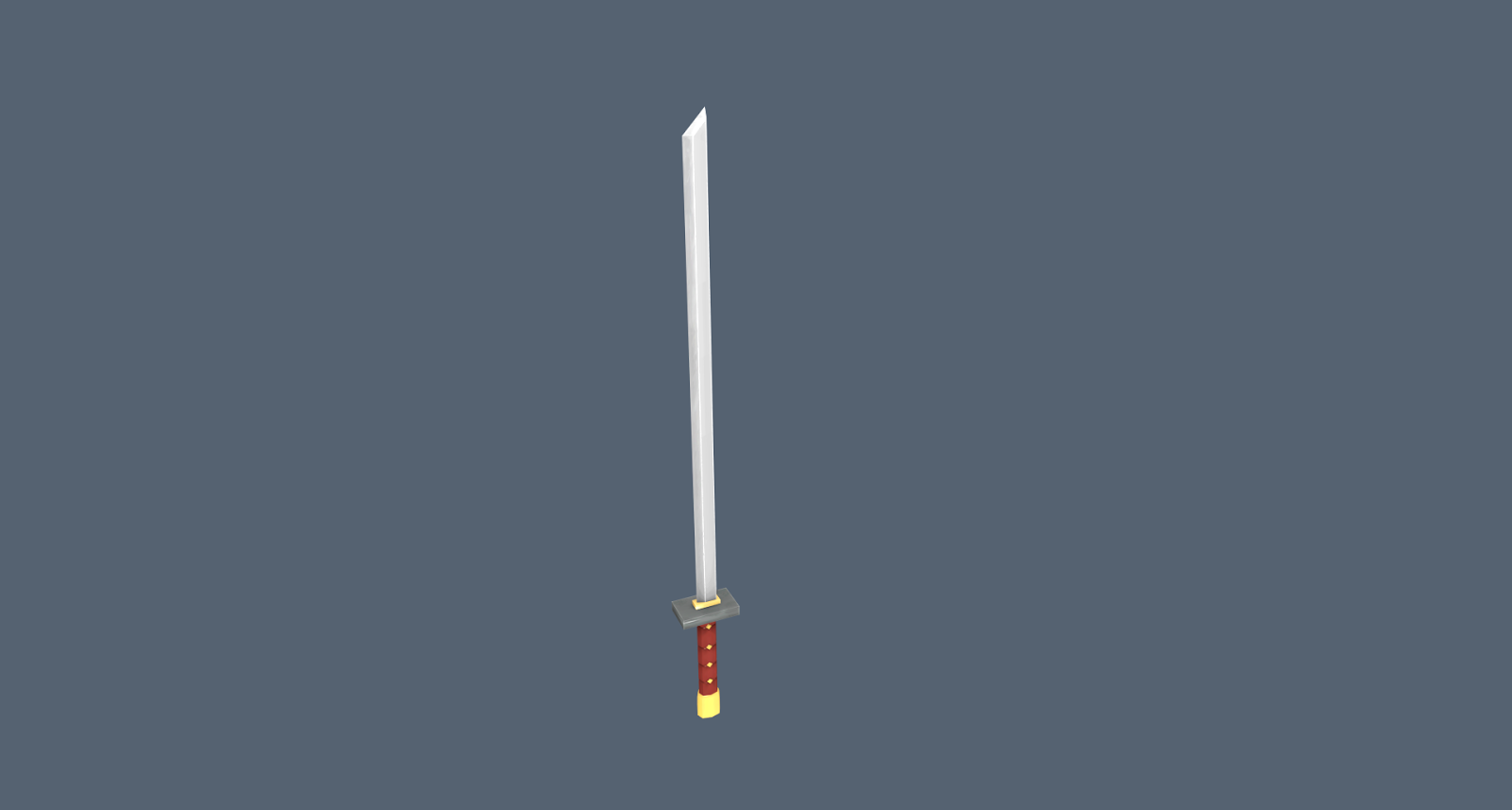 3d portfolio: TMNT Leonardo sword 732 tris lowpoly