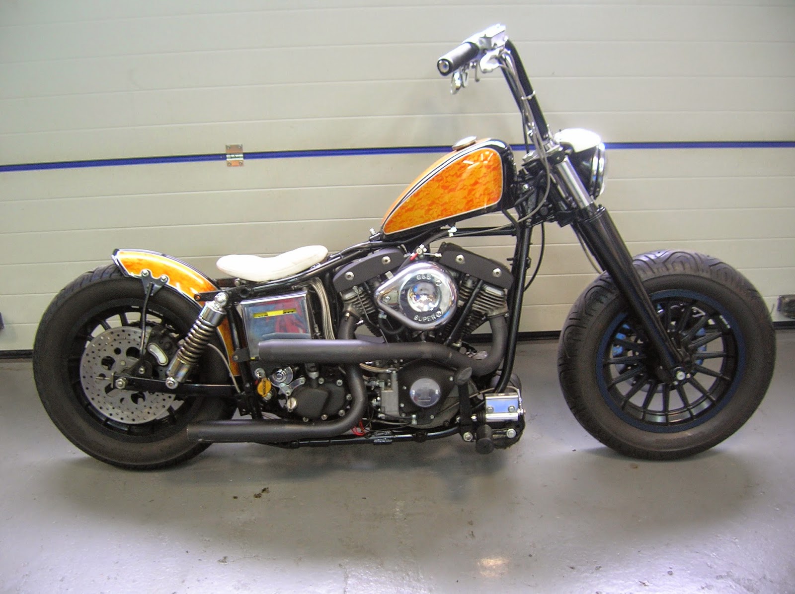 GalluzHead...... Be a Man ride a Pan : H-D Shovelhead FLH Bobber for sale