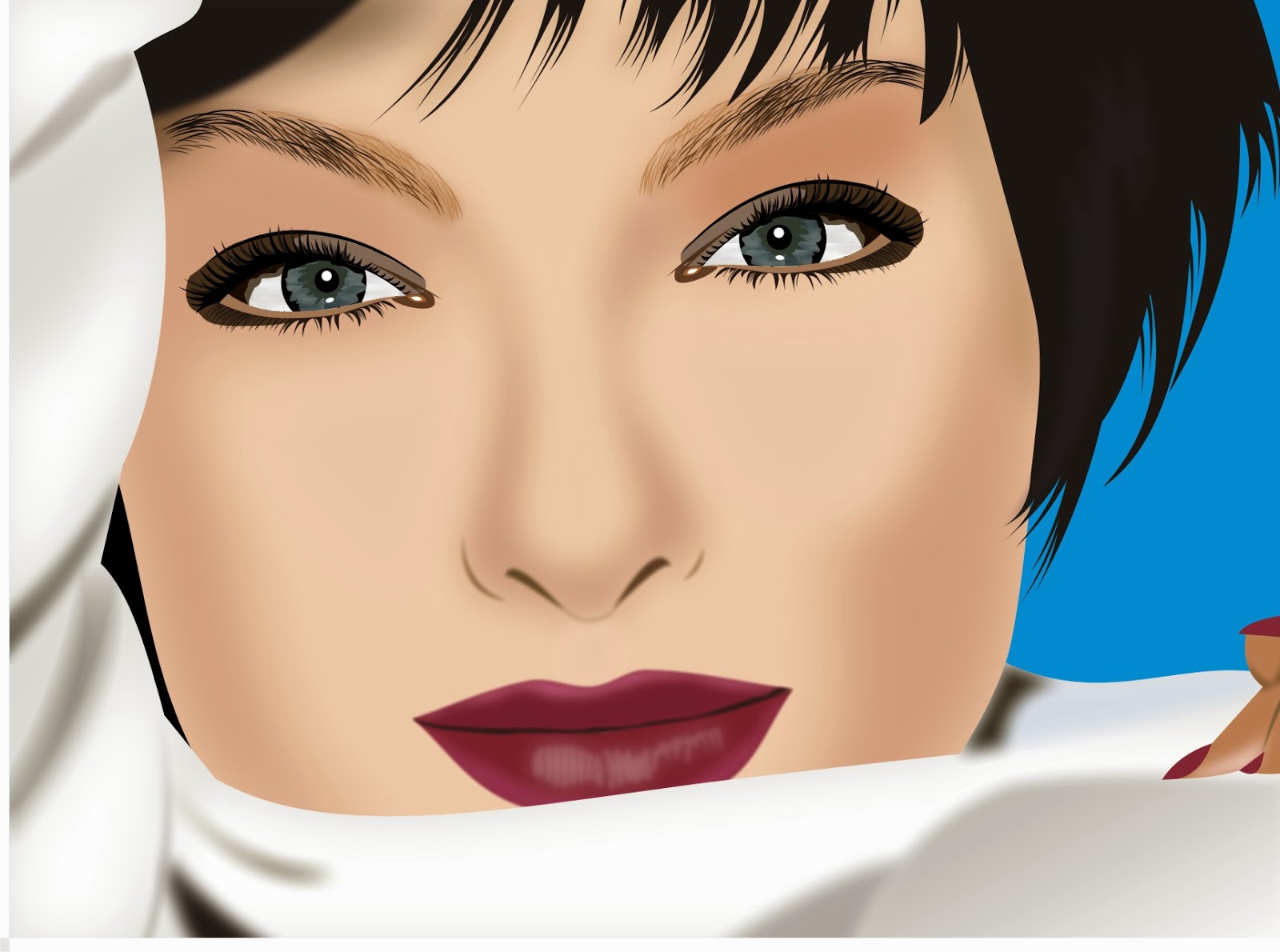 vector coreldraw: belajar vector wajah