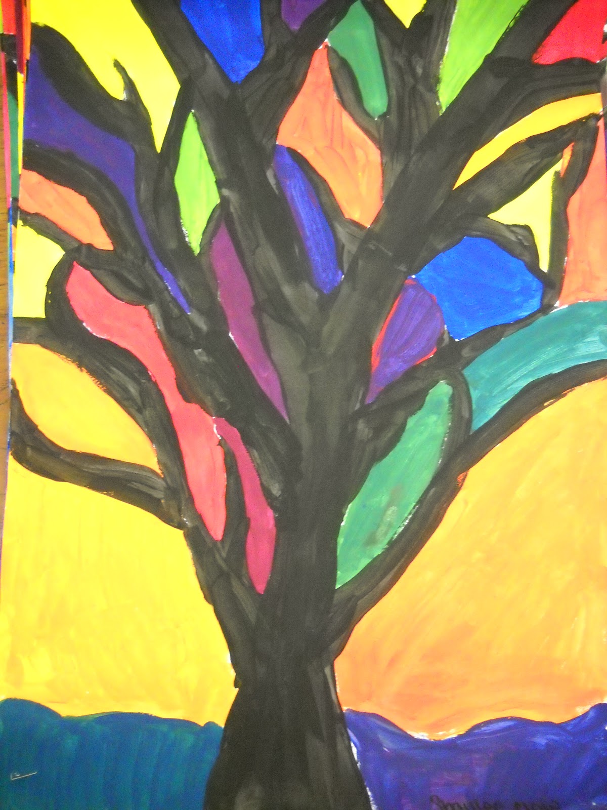 Teach Art and Create: Color Theory Trees
