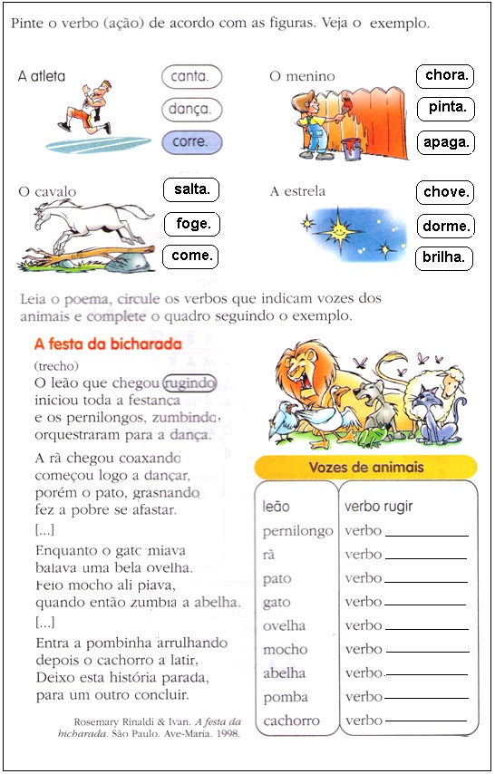 Entre o Passado e o Futuro: Verbos