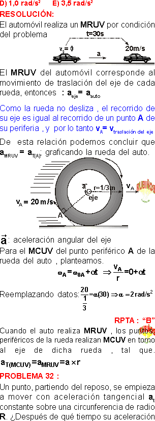 MOVIMIENTO CIRCULAR UNIFORMEMENTE VARIADO FÓRMULAS EJEMPLOS Y ...