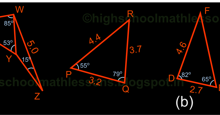 High school Mathematics Lessons: Chapter 10.4 - ASA Criterion for the ...