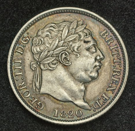 Coins of Great Britain Silver Shilling Coin of 1820 King George III ...