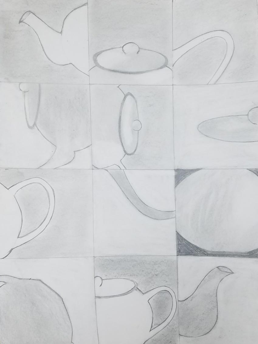 Jerdee's Art Classes: Drawing A | Focus Drawings (12 close-ups of an ...